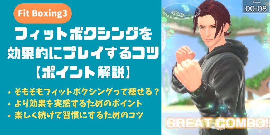 【Fit Boxing3】フィットボクシングを効果的にプレイするコツ【ポイント解説】 | バラのゆりかご